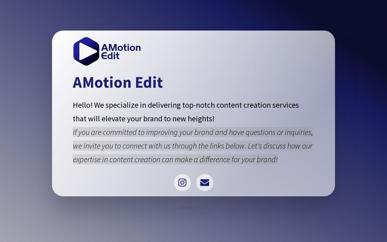 AMotion Edit